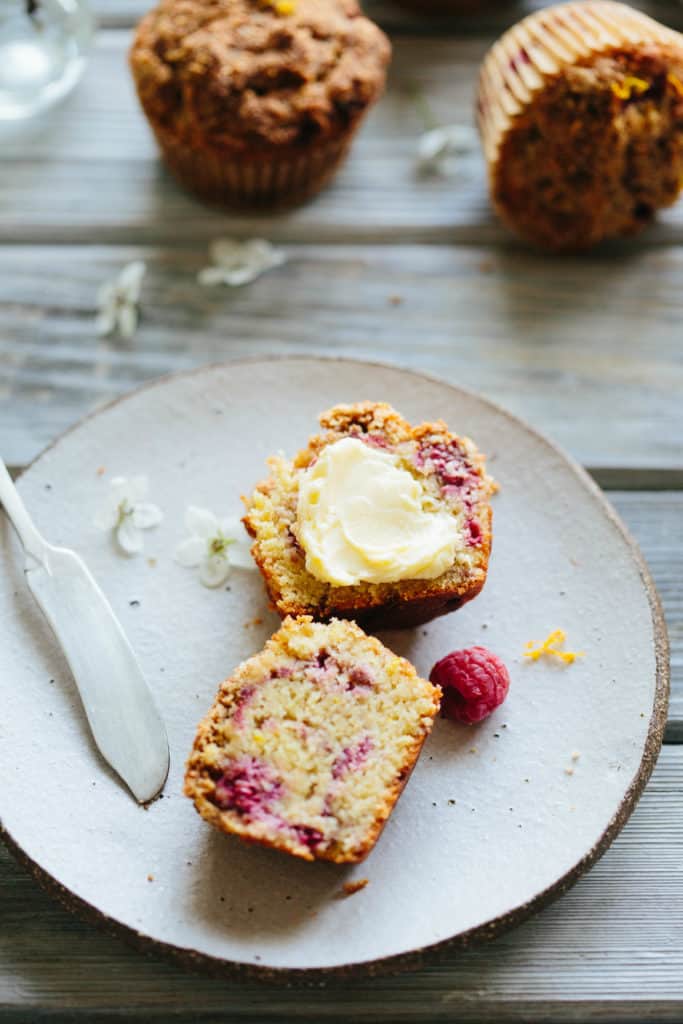 Paleo Orange Raspberry Crumb Muffins - Coley Cooks