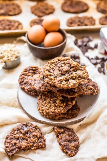 Mom's Chewy Oatmeal Chocolate Chip Cookies - Coley Cooks