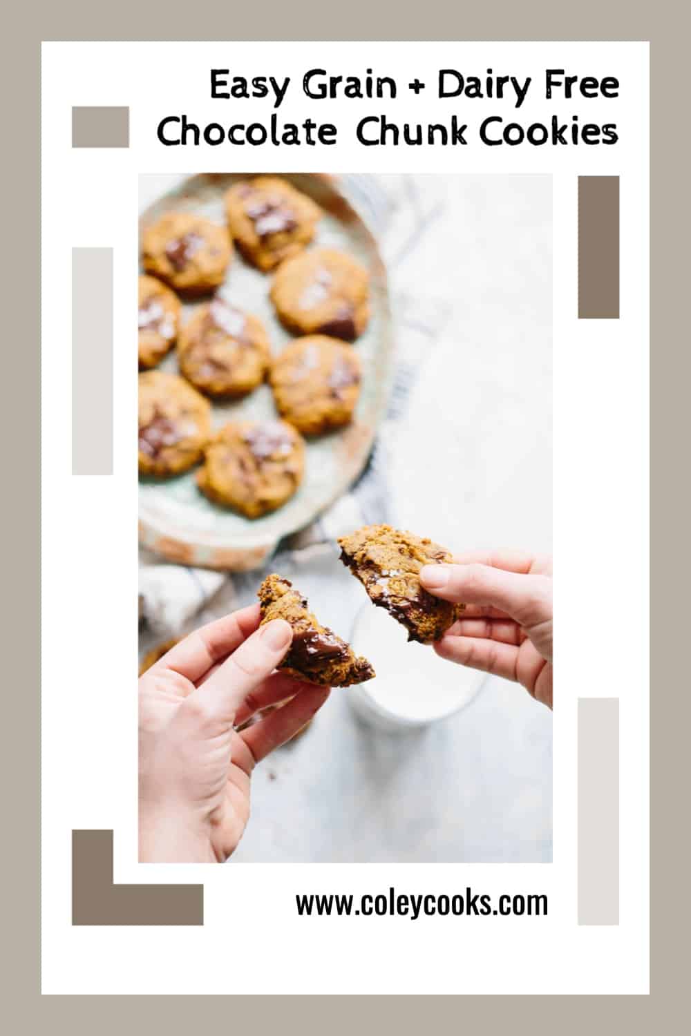 Paleo Chocolate Chunk Cookies - Coley Cooks