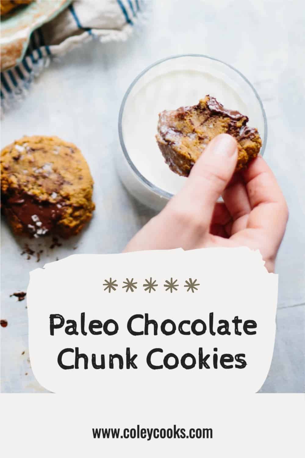 Paleo Chocolate Chunk Cookies - Coley Cooks