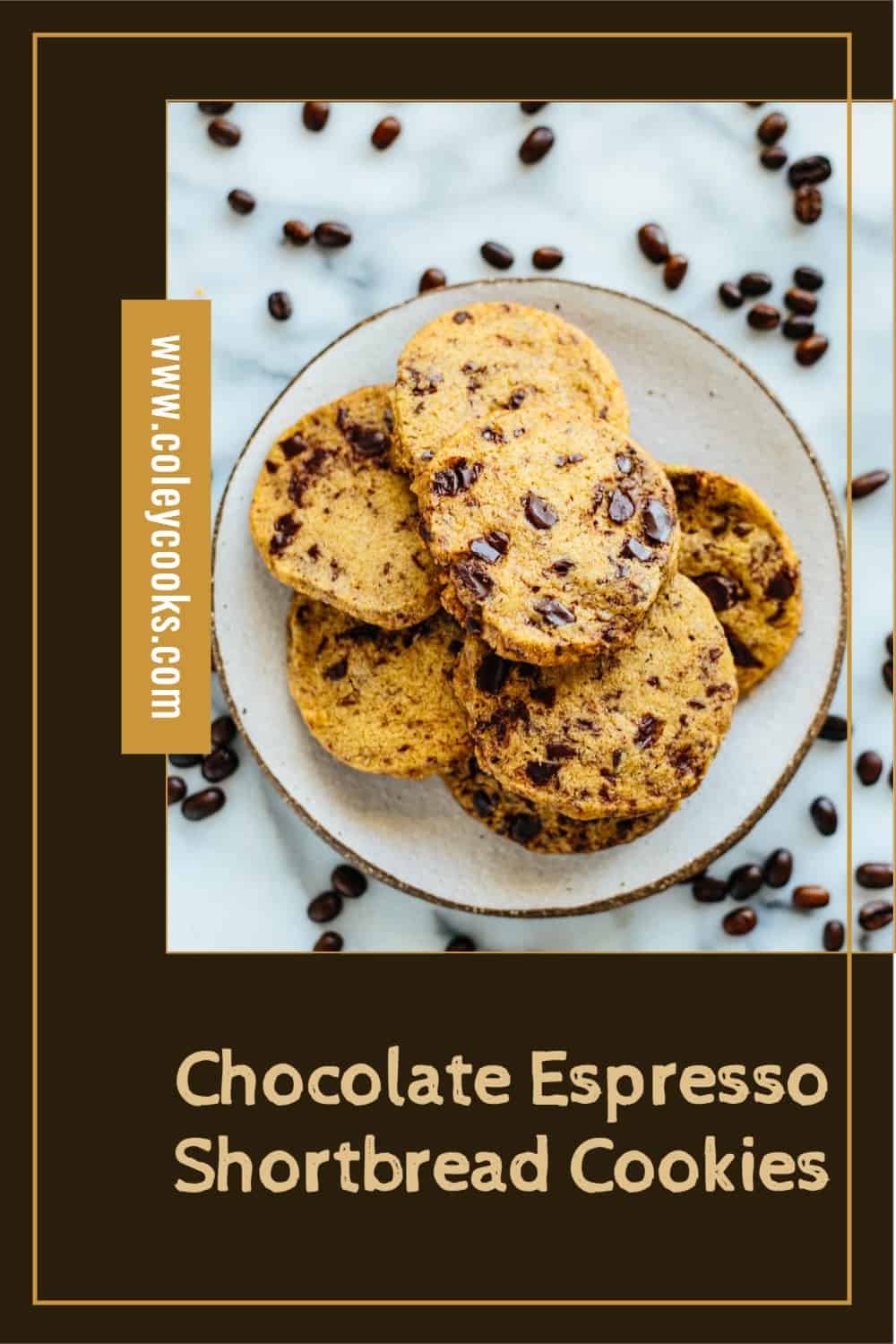 Chocolate Espresso Shortbread Cookies - Coley Cooks