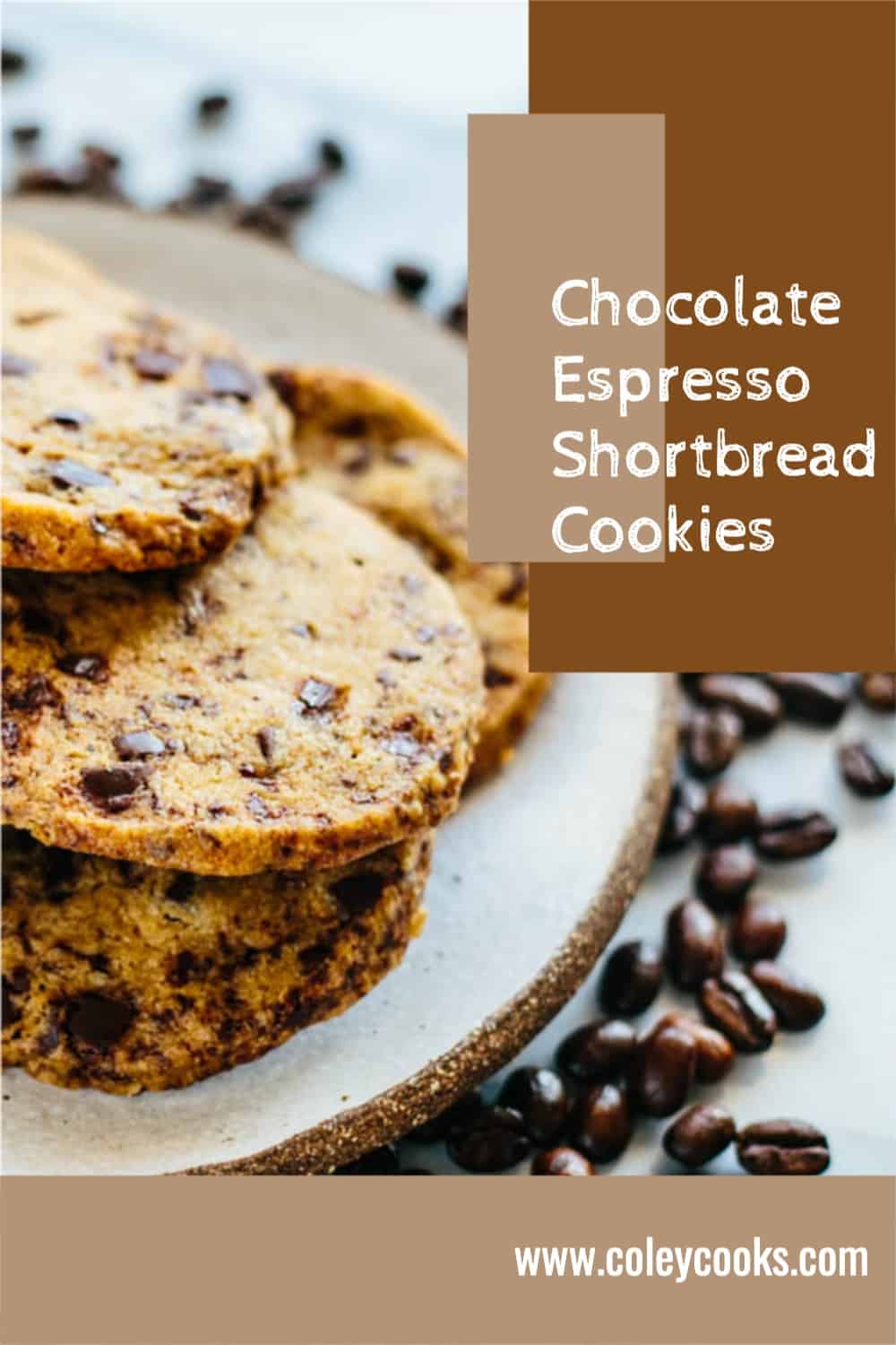 Chocolate Espresso Shortbread Cookies - Coley Cooks