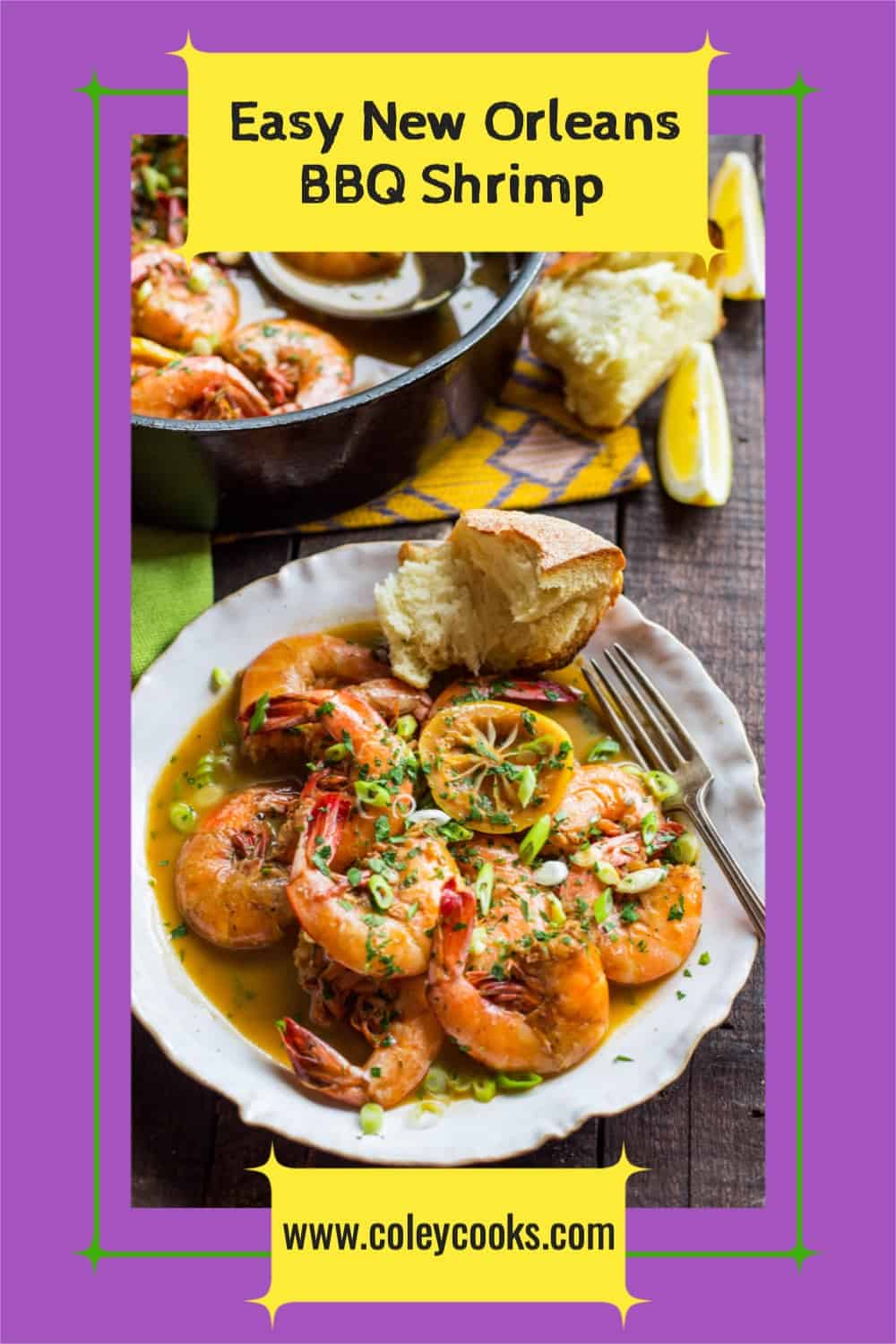Easy New Orleans BBQ Shrimp - Coley Cooks