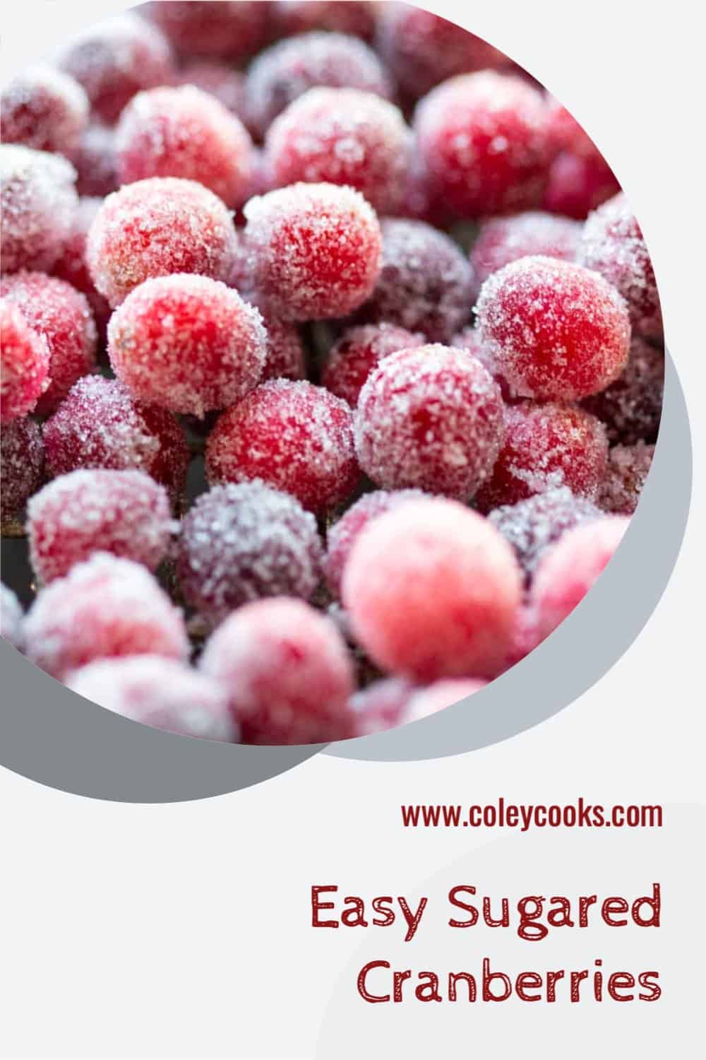 Easy Sugared Cranberries - Coley Cooks