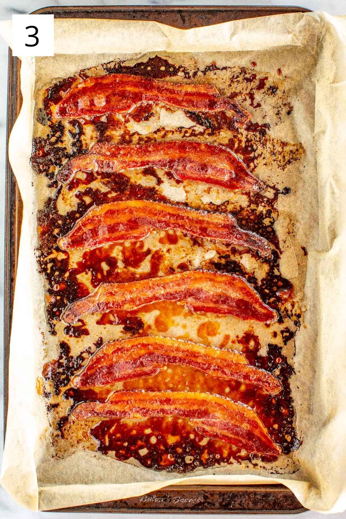 2 Ingredient Baked Brown Sugar Candied Bacon - Coley Cooks