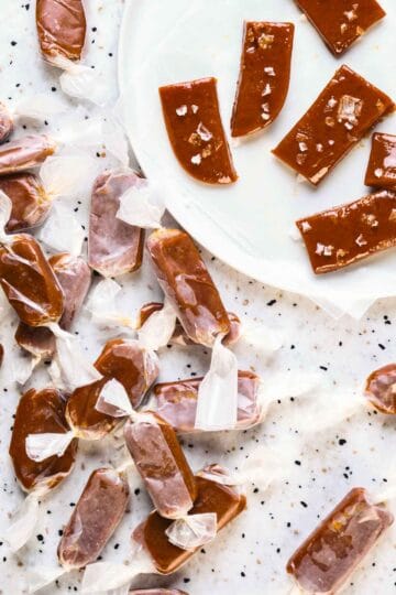 Chewy Homemade Sea Salted Caramels - Coley Cooks