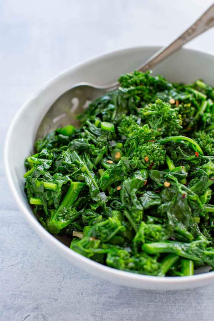 Sautéed Broccoli Rabe (Rapini) Recipe w/Garlic & Oil - Coley Cooks