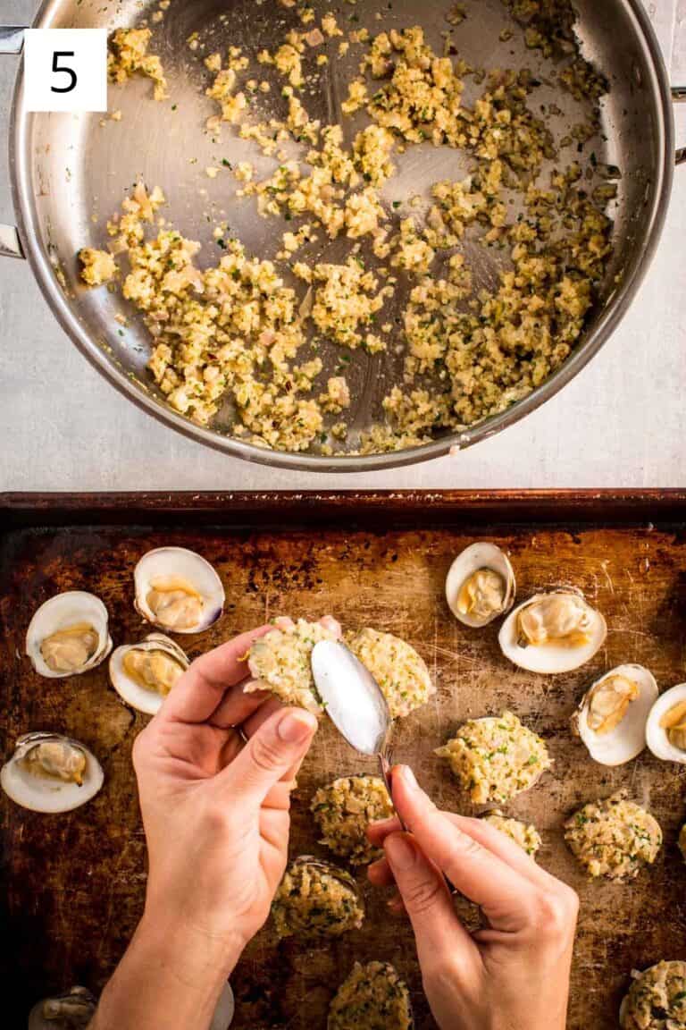 Italian Baked Stuffed Clams Oreganata - Coley Cooks