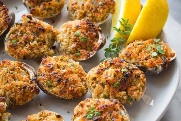 Italian Baked Stuffed Clams Oreganata - Coley Cooks