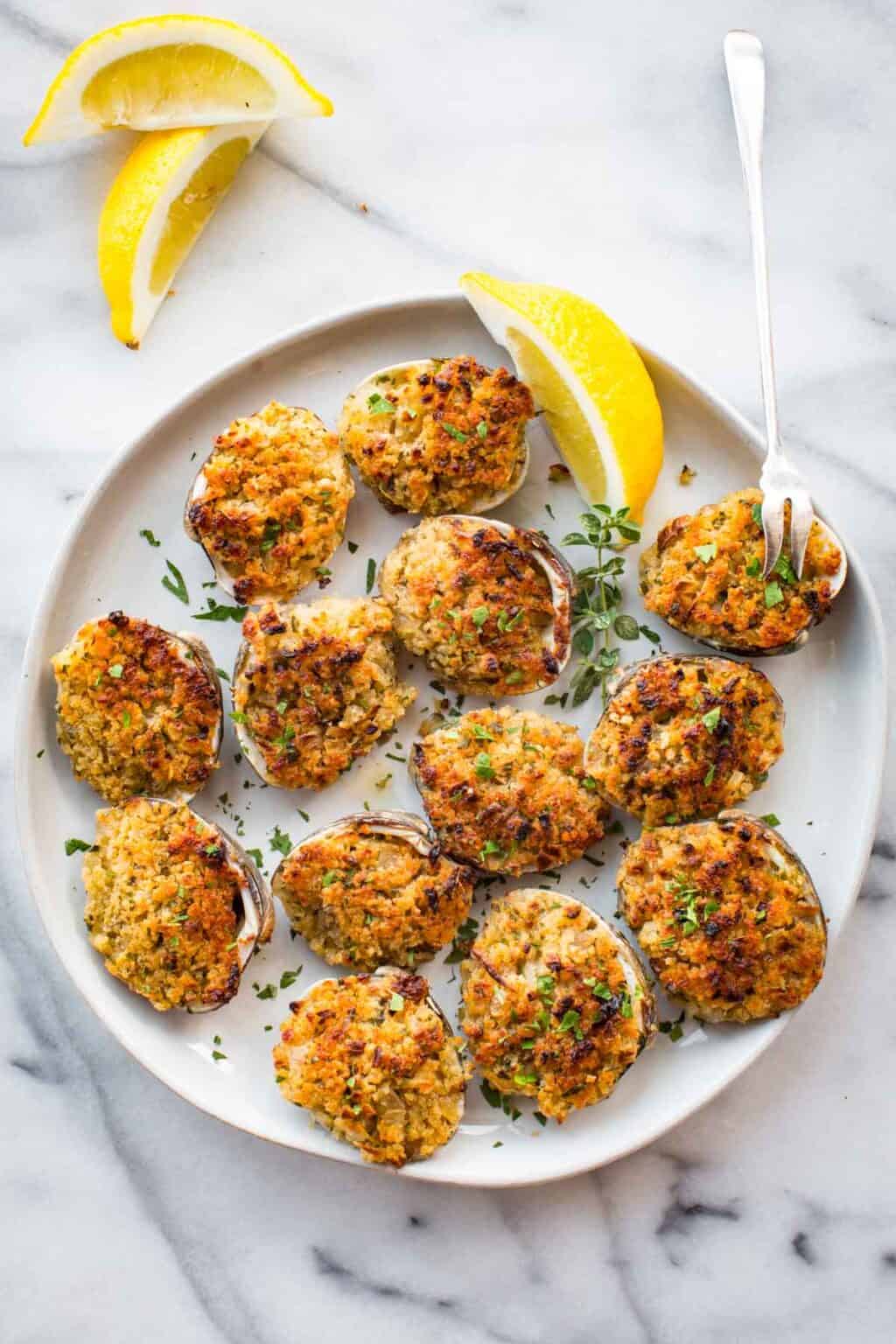 Italian Baked Stuffed Clams Oreganata - Coley Cooks