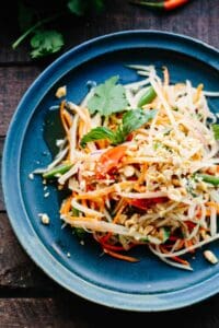 Thai Green Papaya Salad (Som Tam) - Coley Cooks