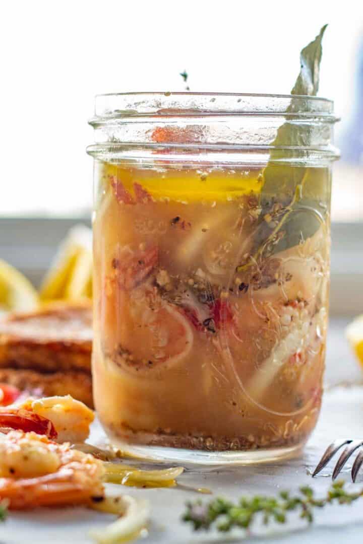 Southern Style Pickled Shrimp - Coley Cooks