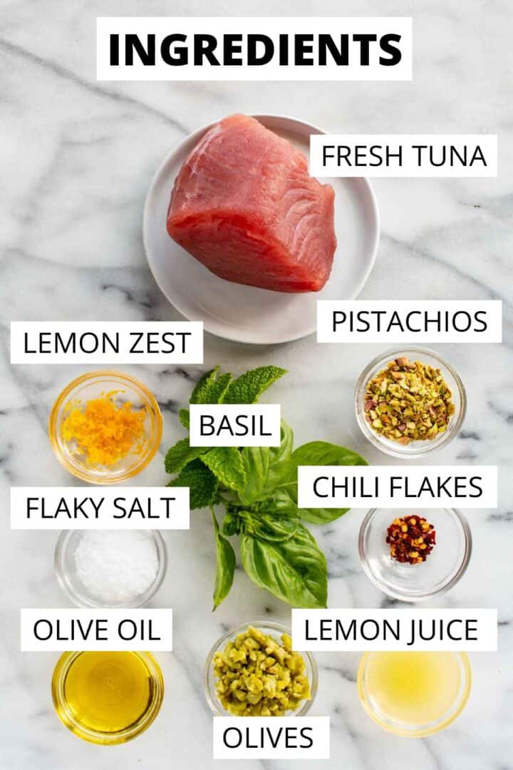 Tuna Crudo - Coley Cooks
