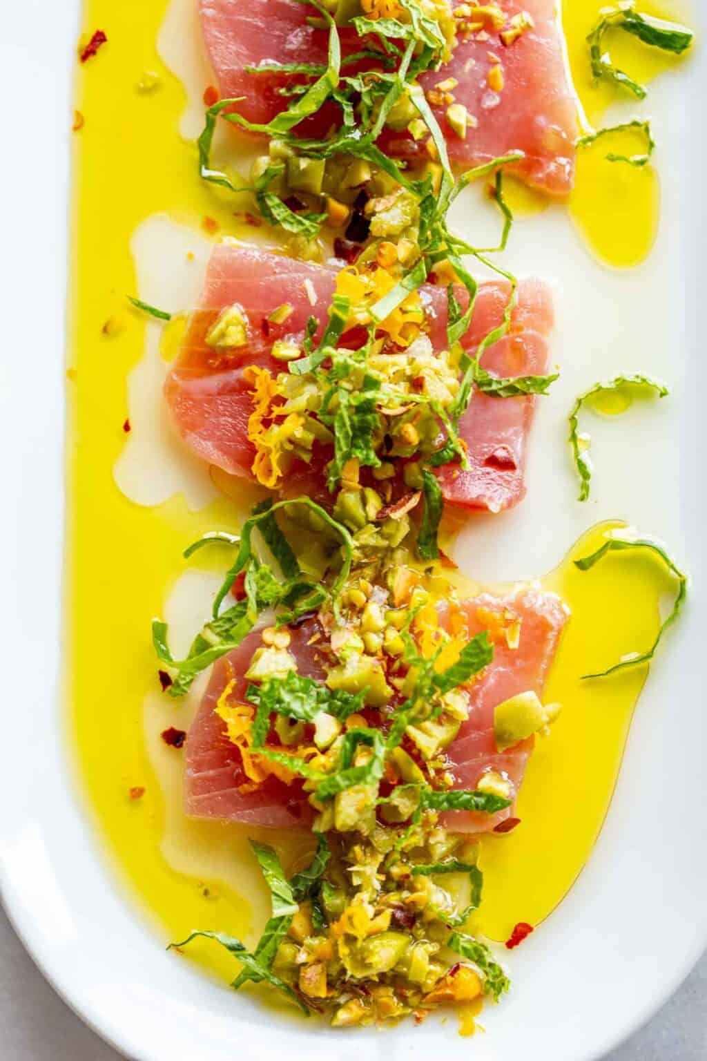 Tuna Crudo - Coley Cooks