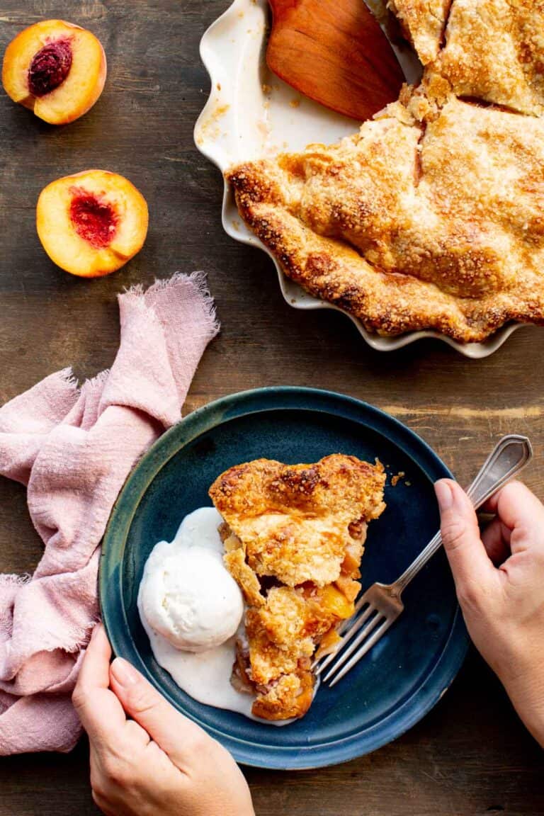 Peach Pie Recipe with Fresh Peaches