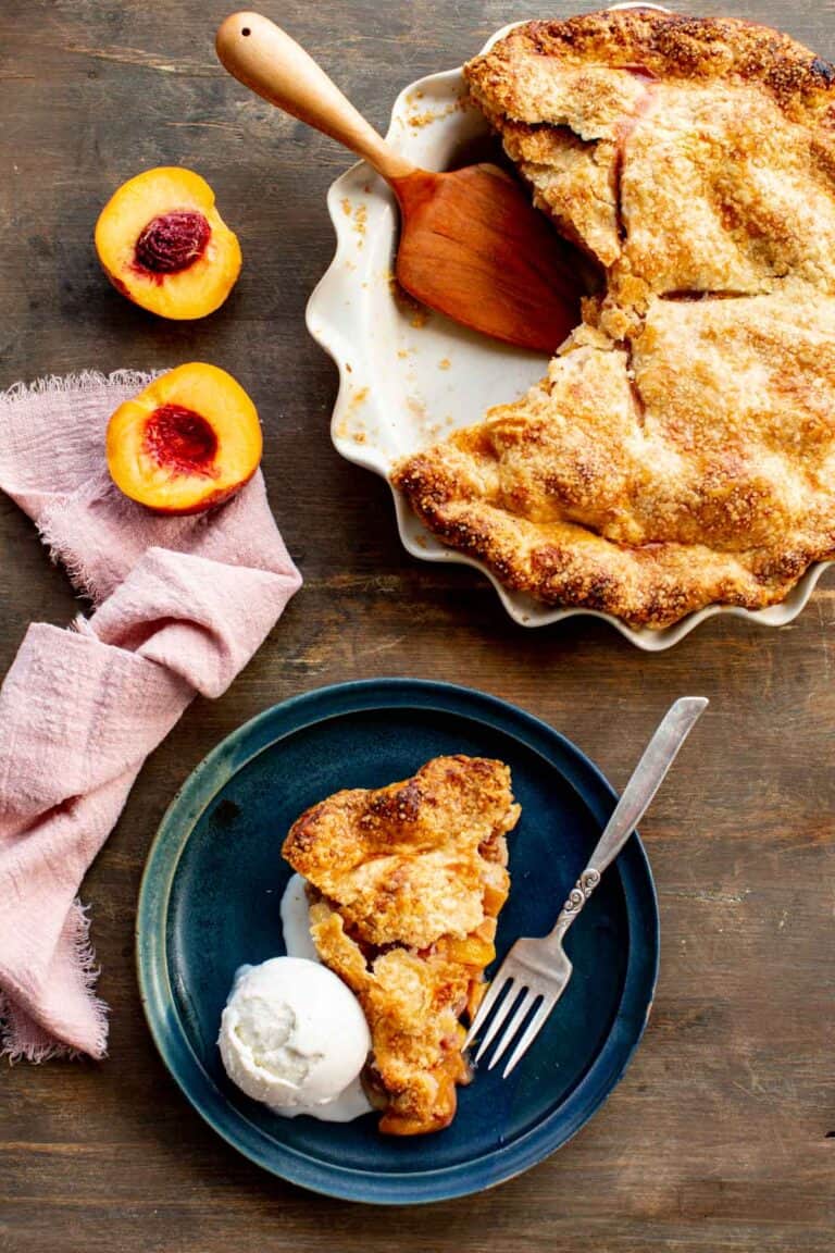Peach Pie Recipe with Fresh Peaches