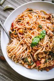 Sicilian Fish Pasta - Coley Cooks