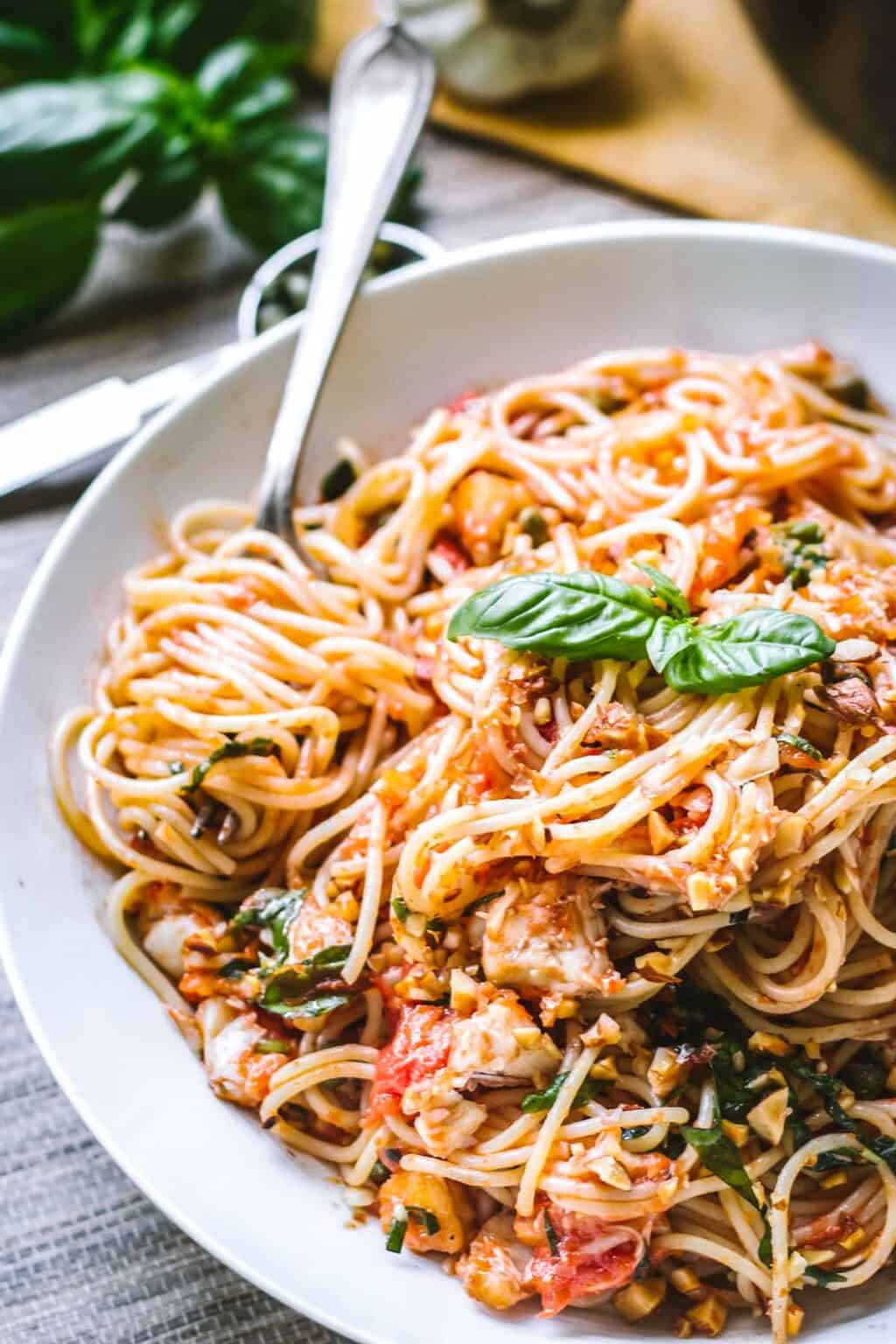 Sicilian Fish Pasta - Coley Cooks