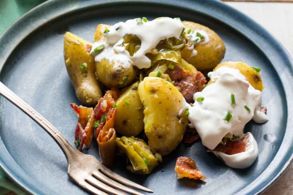 Warm Potato Salad Recipe with Bacon - Coley Cooks