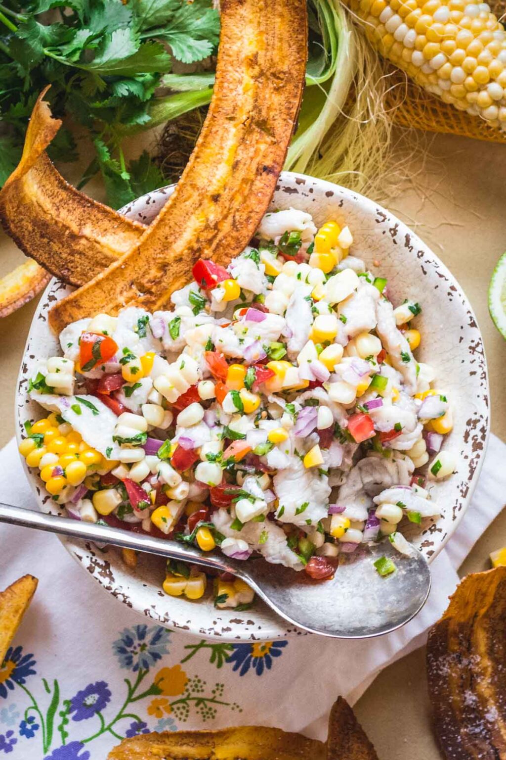 Fish Ceviche with Corn and Tomatoes - Coley Cooks