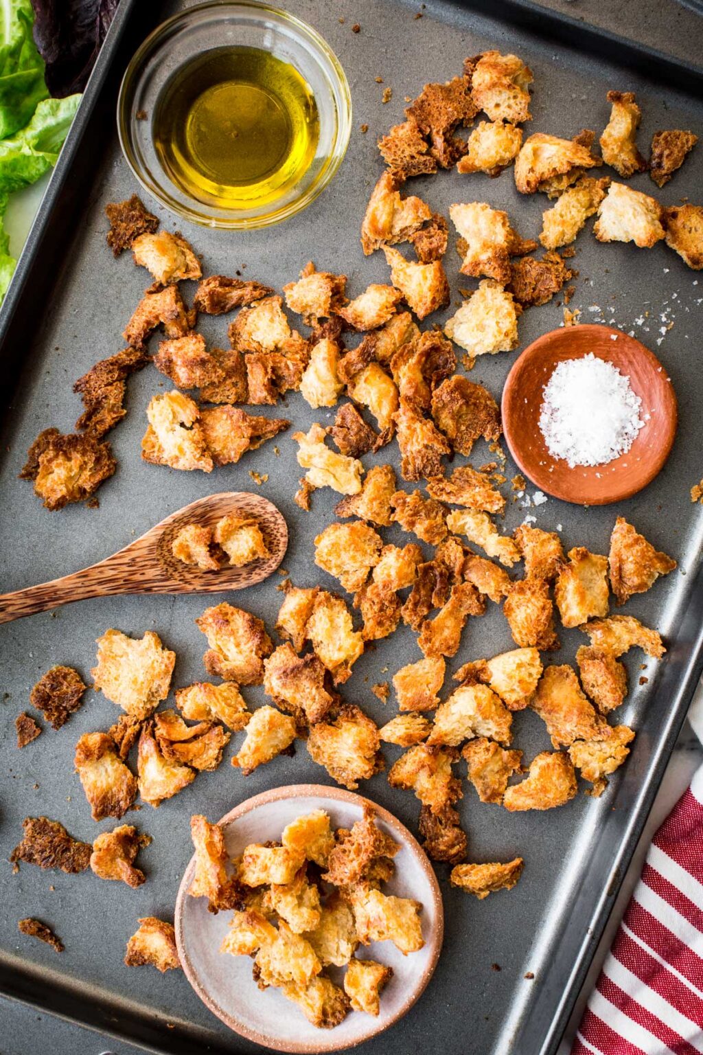 Easy Rustic Homemade Croutons - Coley Cooks