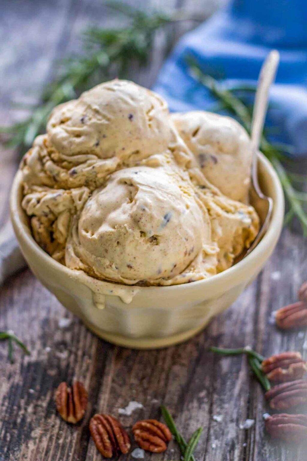 Brown Butter Pecan Ice Cream - Coley Cooks