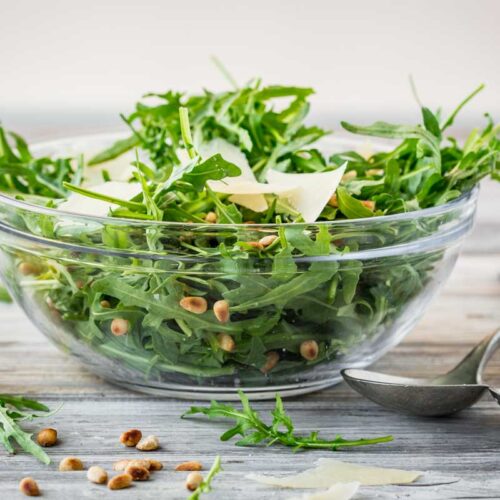 Arugula Salad Recipe with Parmigiano and Pine Nuts - Coley Cooks
