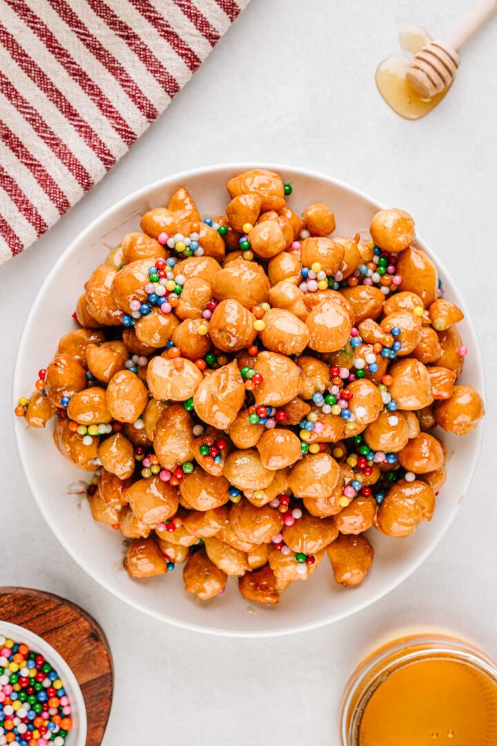 Italian Honey Balls (Pignolata or Struffoli) - Coley Cooks
