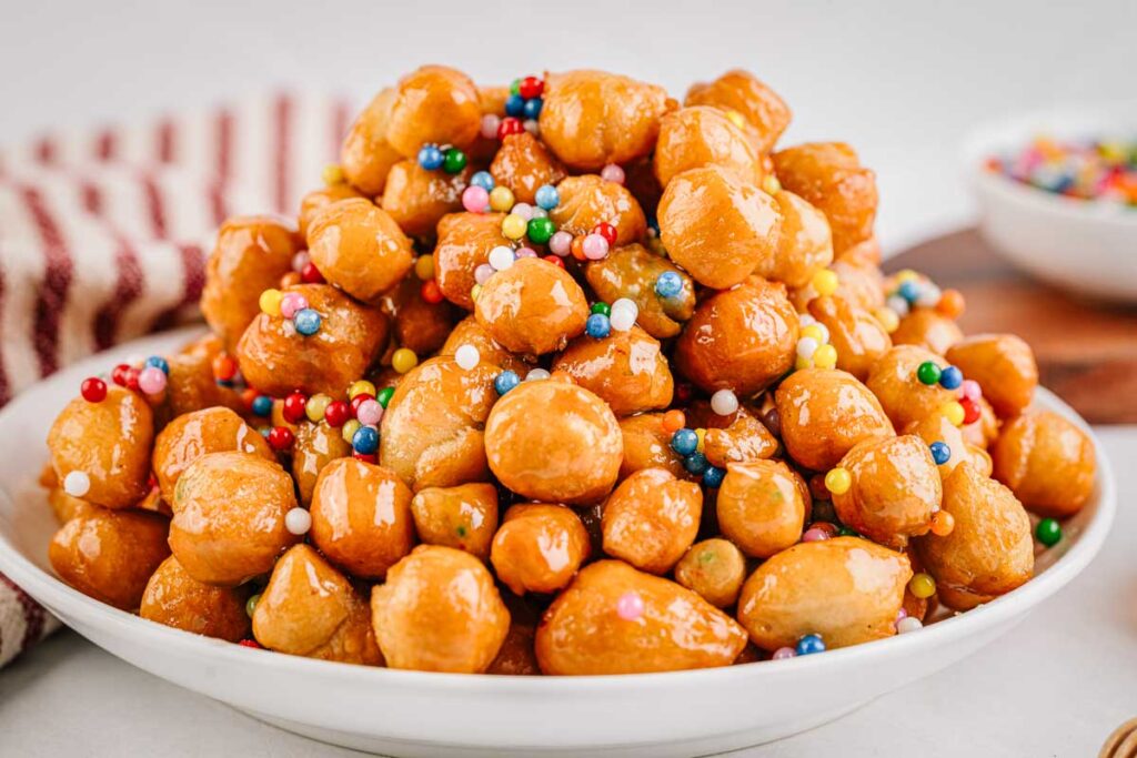 Italian Honey Balls (Pignolata or Struffoli) - Coley Cooks