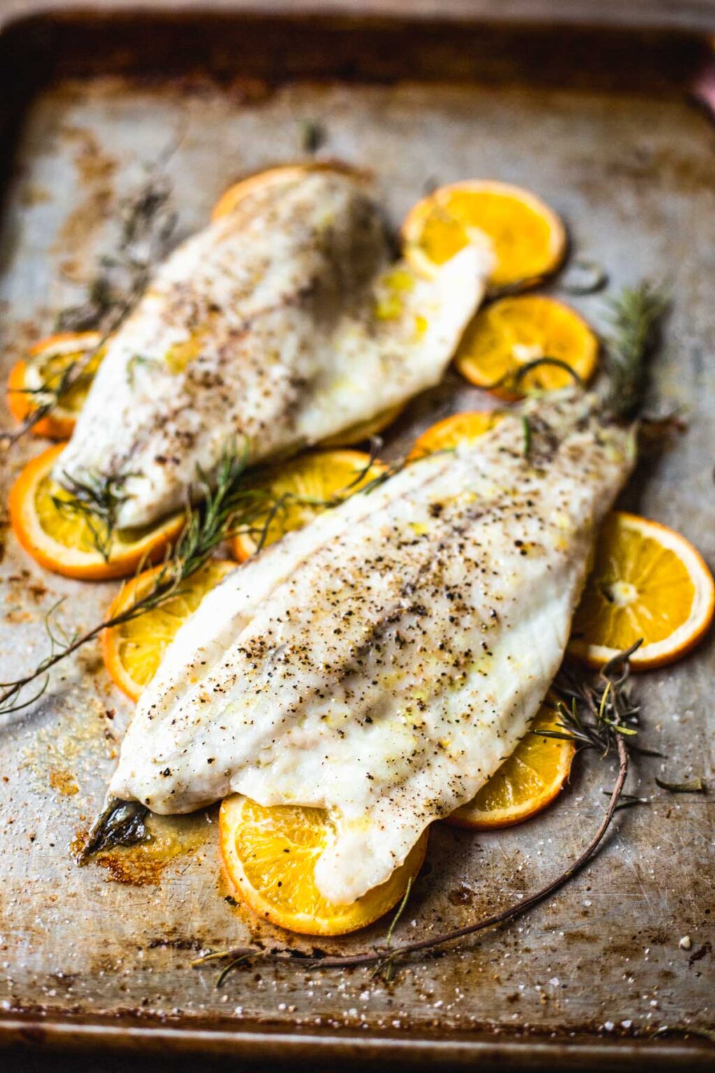 Easy Roasted Fish with Orange and Rosemary - Coley Cooks