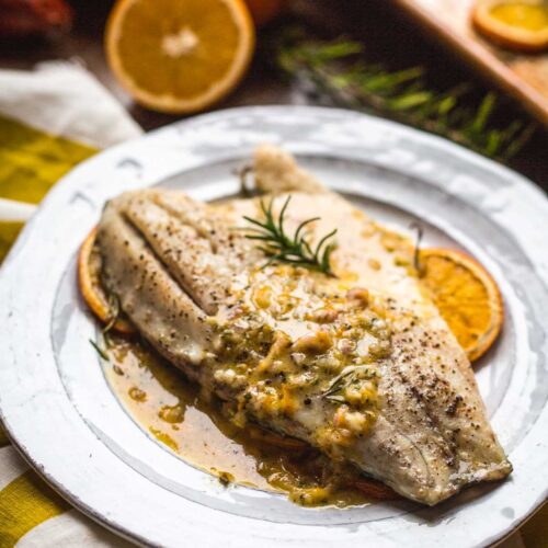Easy Roasted Fish with Orange and Rosemary - Coley Cooks
