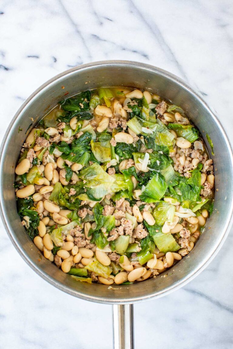 Escarole and Beans with Italian Sausage - Coley Cooks