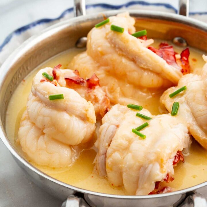 Lobster Tails Poached in Butter - Coley Cooks