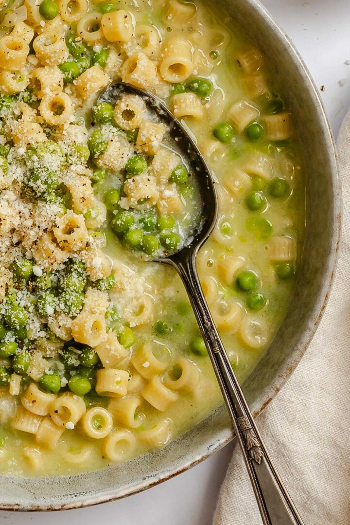 Pasta with Peas (Pasta e Piselli) - Coley Cooks